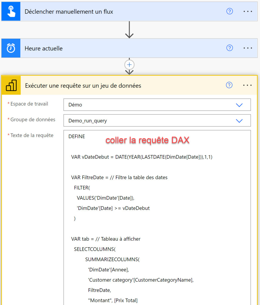 Comment exporter automatiquement des données Power BI dans Excel – Exécuter une requête sur un ...