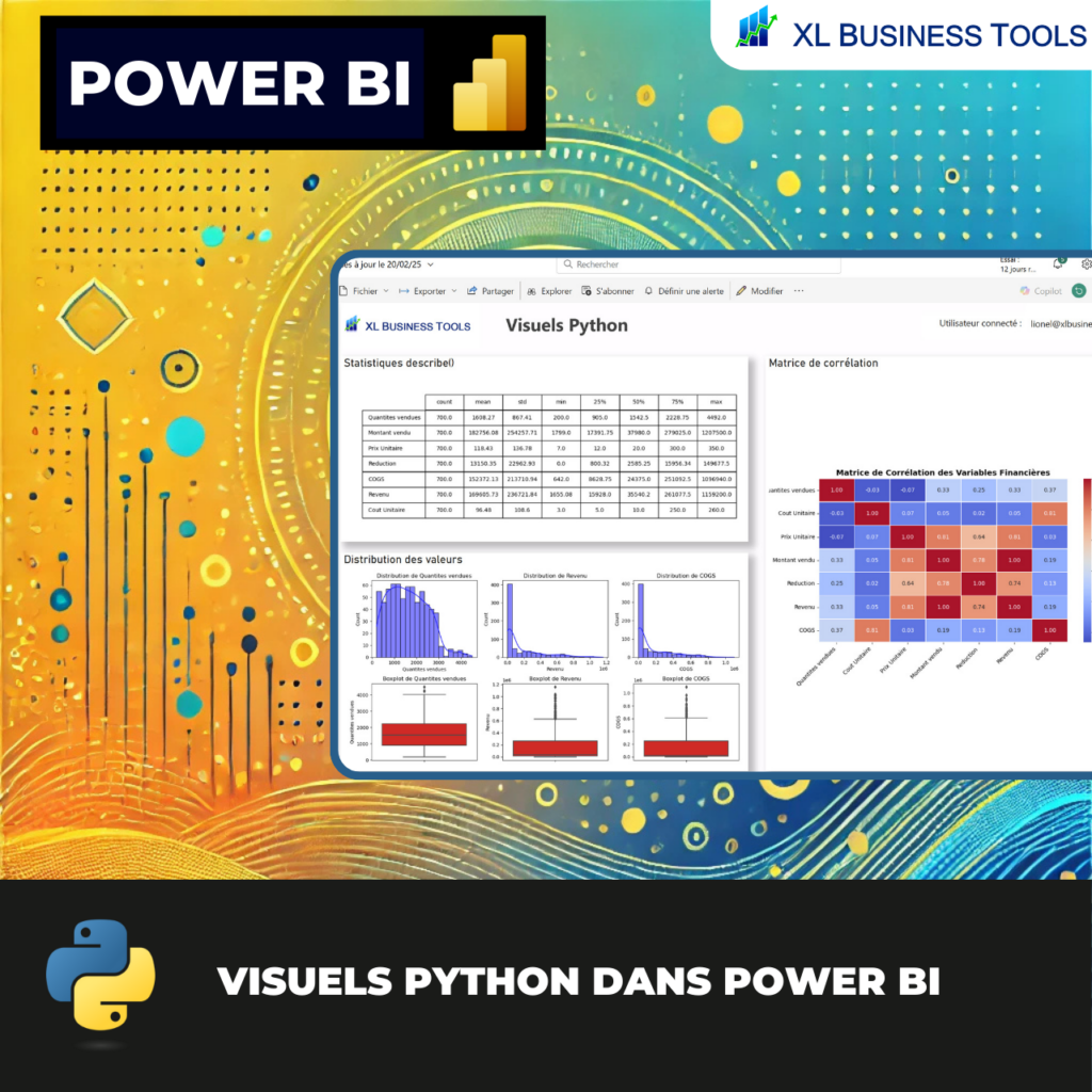 Créer des visualisations avancées et uniques dans Power BI avec Python | XL Business Tools